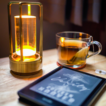 Klarako Crystal Lantern | Cordless LED Touch Table & Desk Lamp | Small